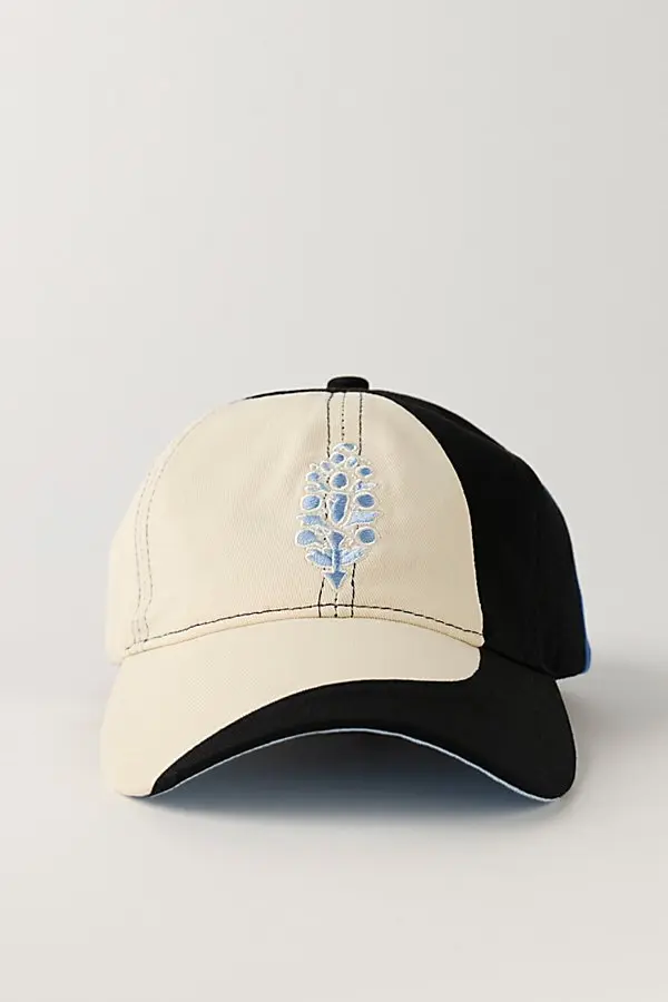 Free People Rule The Court Baseball Cap - Blue Grey Combo