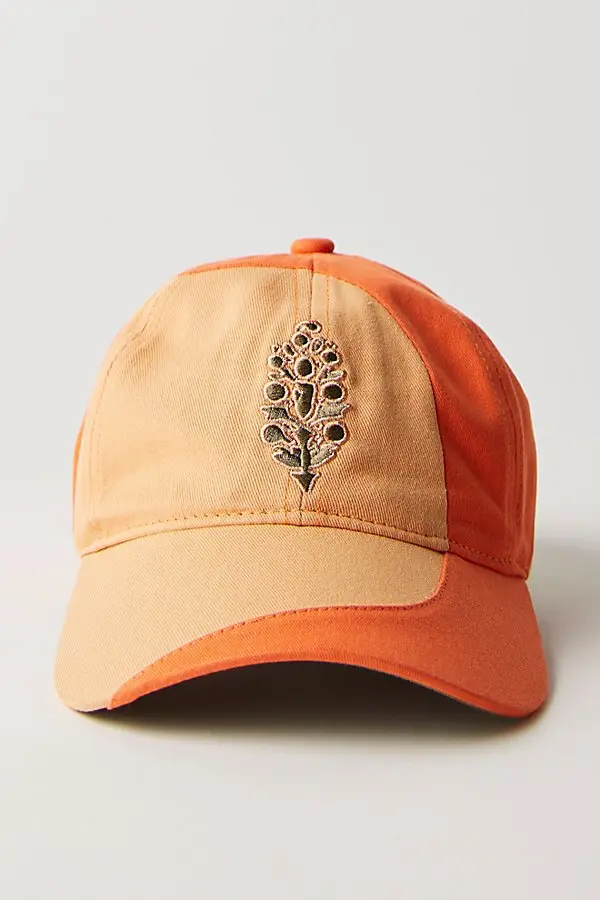Free People Rule The Court Baseball Hat - Tangerine Combo
