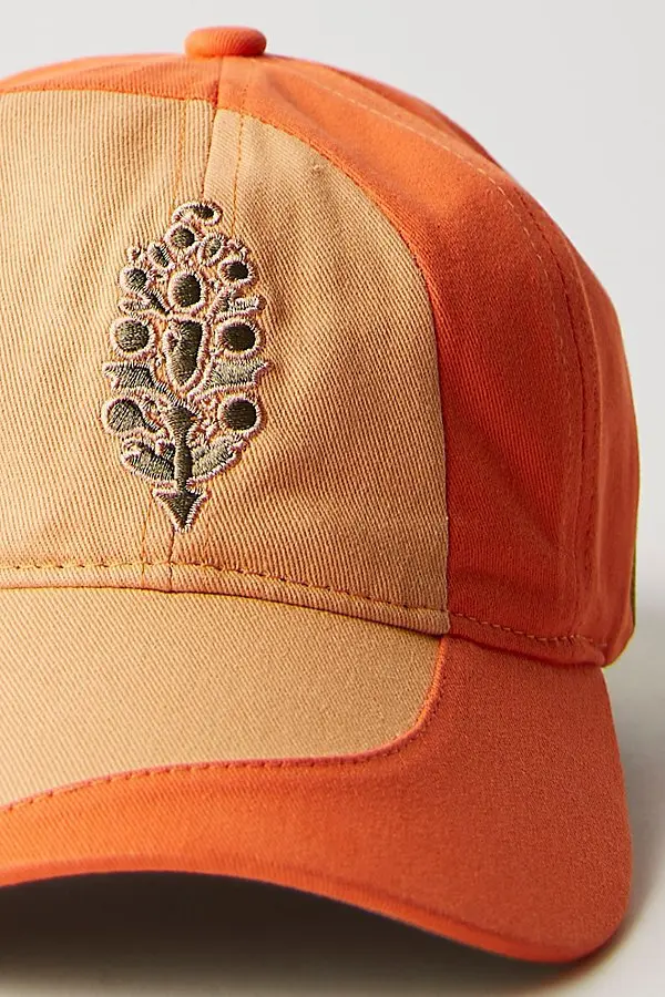 Free People Rule The Court Baseball Hat - Tangerine Combo