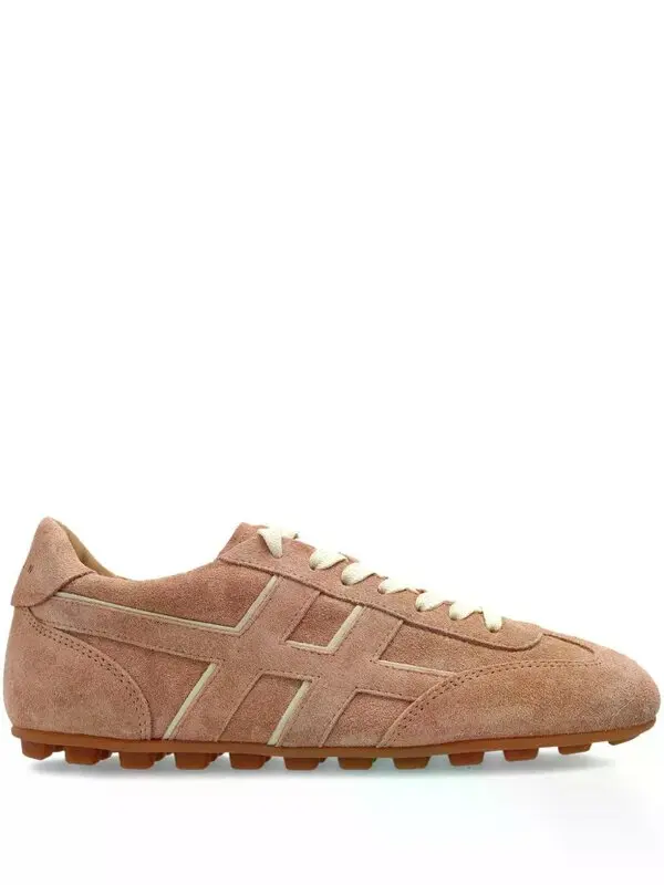 Hogan Olympia H-detail Leather Trainers - Brown