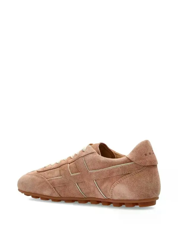 Hogan Olympia H-detail Leather Trainers - Brown