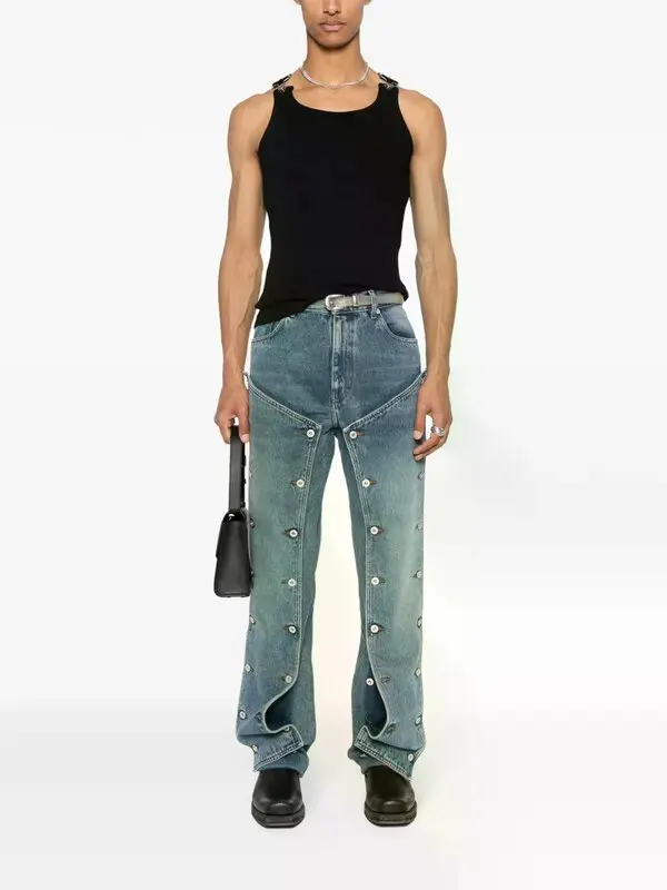 JEAN PAUL GAULTIER Ribbed-knit Cotton Tank Top