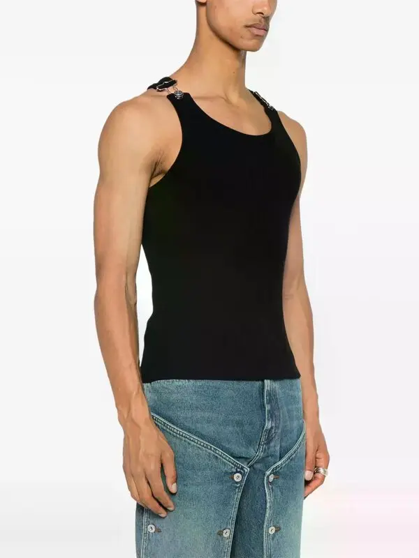JEAN PAUL GAULTIER Ribbed-knit Cotton Tank Top