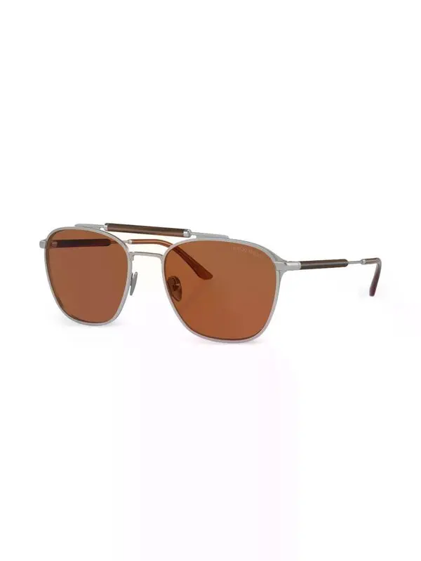 Giorgio Armani Square Frame Sunglasses - Silver