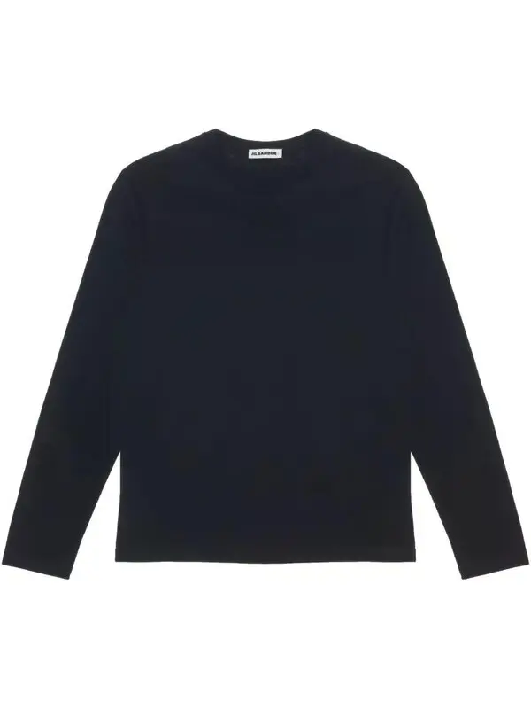 JIL SANDER Lightweight Cotton Jumper - Black