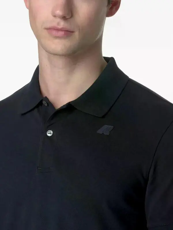 K-WAY Amedee Logo-appliqué Polo Shirt - Blue
