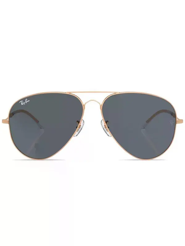 Ray-ban Old Aviator Logo-engraved Sunglasses - Gold