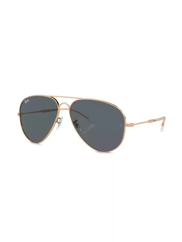 Ray-ban Old Aviator Logo-engraved Sunglasses - Gold