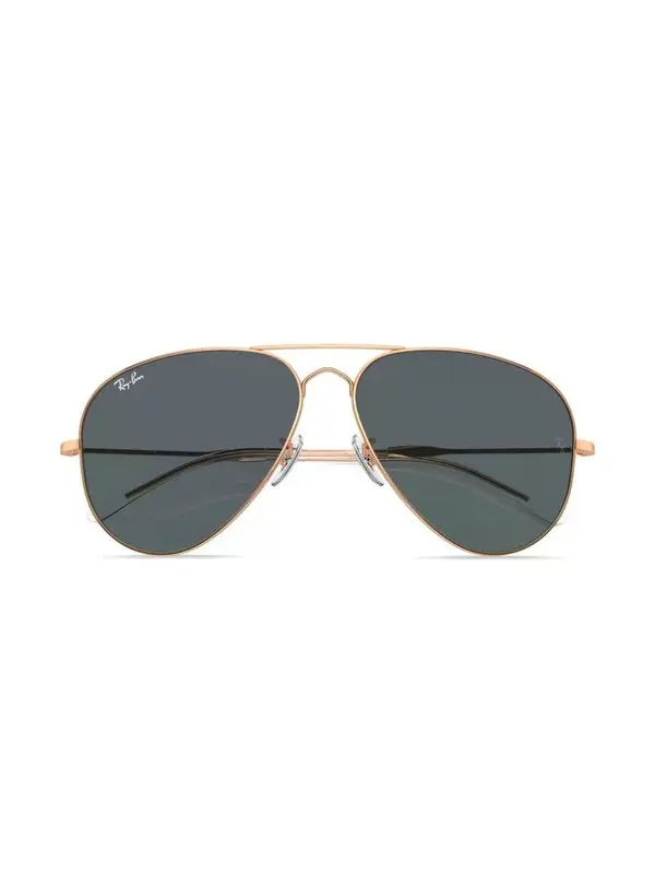 Ray-ban Old Aviator Logo-engraved Sunglasses - Gold