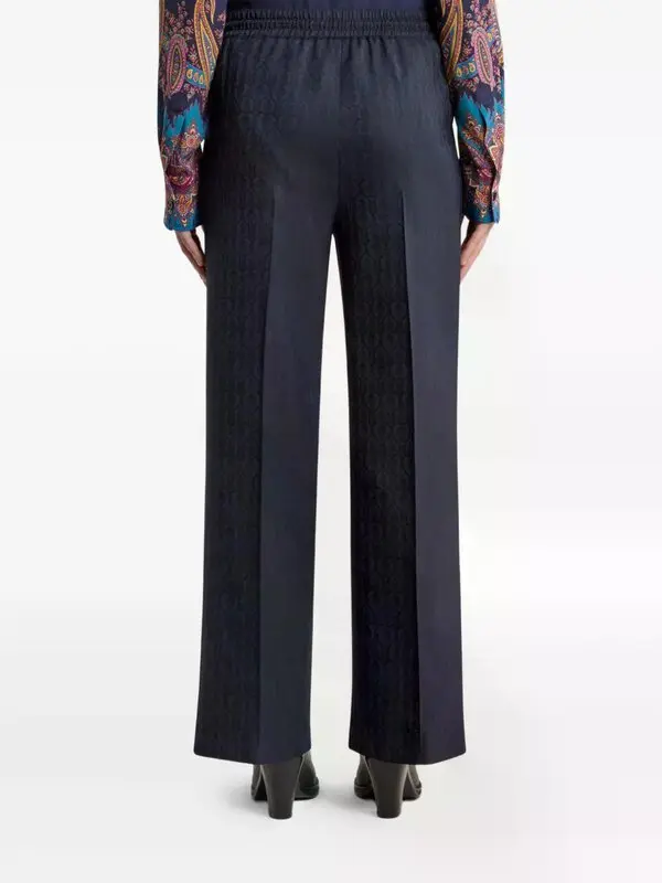 Etro Jacquard Drawstring Trousers