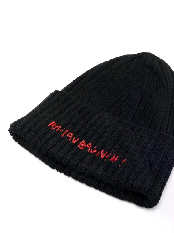 Ruslan Baginskiy Embroidered Logo Knitted Beanie