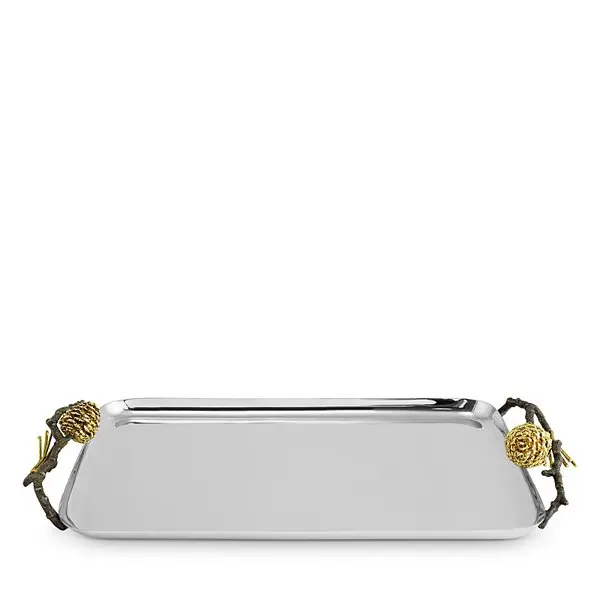 Michael Aram Pine Cone Small Tray - Silver