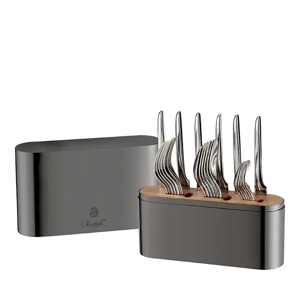 Christofle Concorde Flatware Case - Black