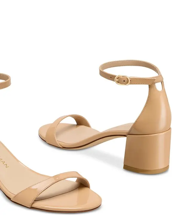 STUART WEITZMAN Nudist 50 Block Heel Sandals
