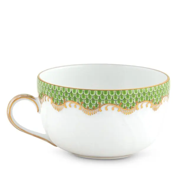 HEREND Fishscale Canton Cup - Evergreen