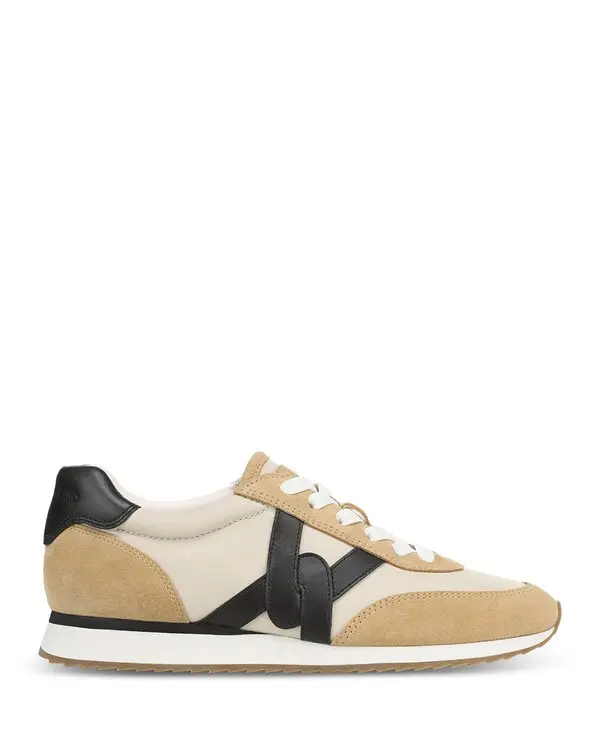 Veronica Beard Penrose Running Sneakers - Black/desert