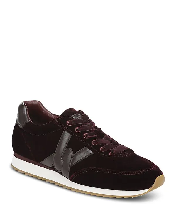 Veronica Beard Penrose Running Sneakers - Burgundy