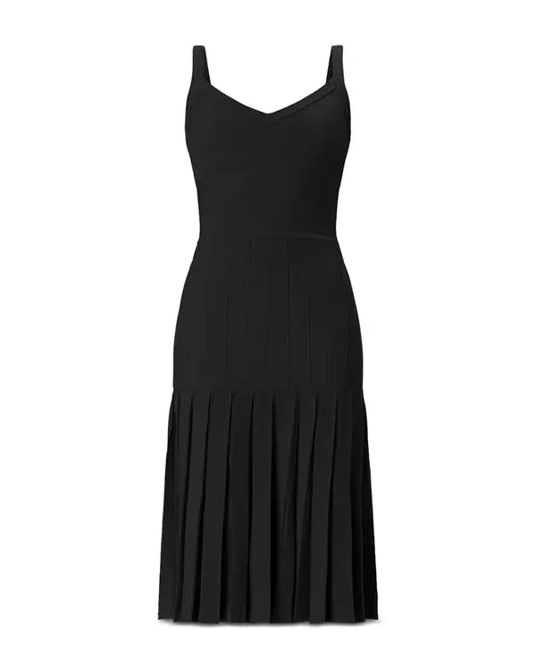 Herve Leger Rosa Fit-and-flare Midi Dress - Black