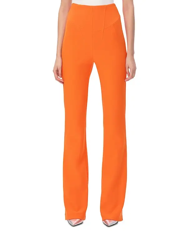Herve Leger Priscilla Stretch Crepe Pants - Sunset