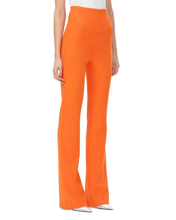 Herve Leger Priscilla Stretch Crepe Pants - Sunset