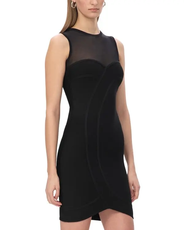 Herve Leger Helena Mini Dress - Black