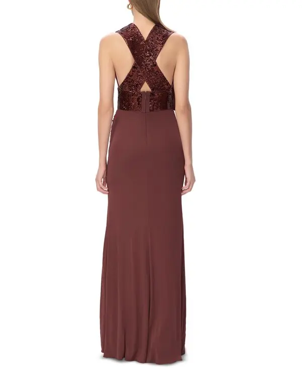 Herve Leger Lucille Gown - Coffee