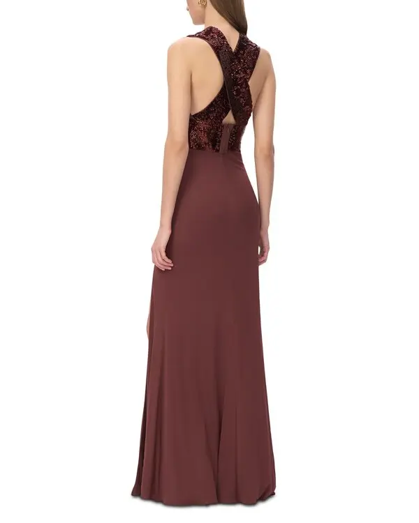Herve Leger Lucille Gown - Coffee