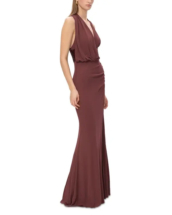 Herve Leger Lucille Gown - Coffee