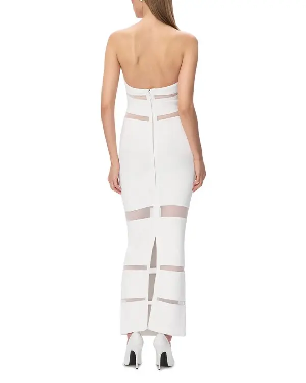 Herve Leger Vera Strapless Knit Gown