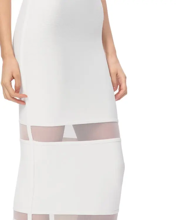 Herve Leger Vera Strapless Knit Gown