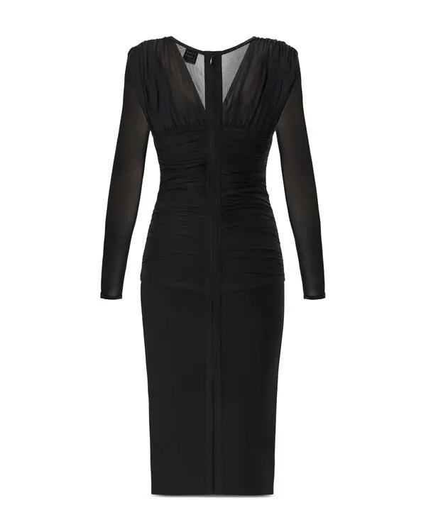 Buy Herve Leger Angela Bandage Knit Midi Dress - Black At 70% Off |  Editorialist
