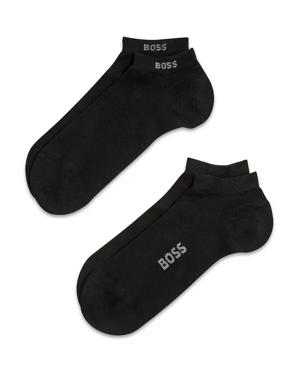BOSS Logo Ankle Socks Pack Of 2 - Black