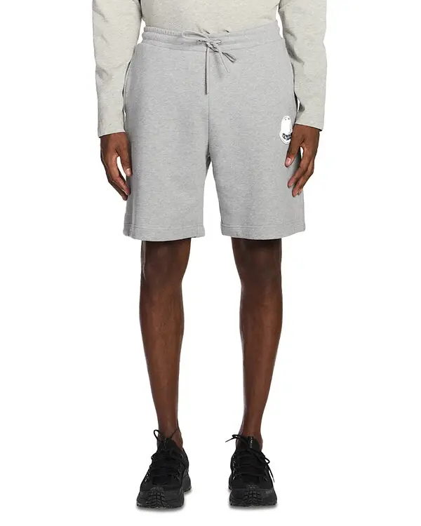 Moncler Logo Patch Cotton Shorts