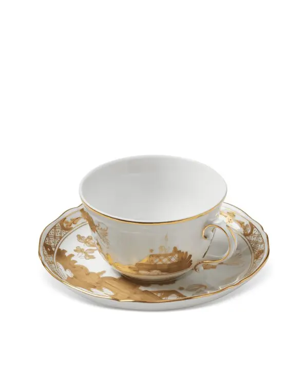 GINORI 1735 Oriente Italiano Gold Tea Cup - Aurum