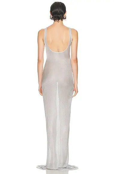 PRISCAVERA Scoop Neck Maille Dress