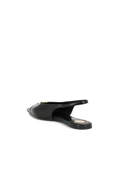 Saint Laurent Babylone Slingback Flat - Nero