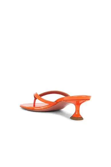 Amina Muaddi Juliette 45 Thong Sandal - Orange