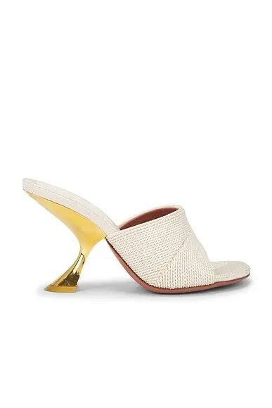 Amina Muaddi Taylor Woven 90 Slipper