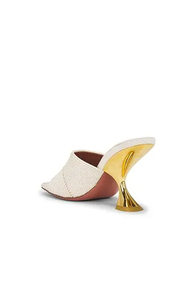 Amina Muaddi Taylor Woven 90 Slipper