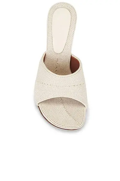 Amina Muaddi Taylor Woven 90 Slipper