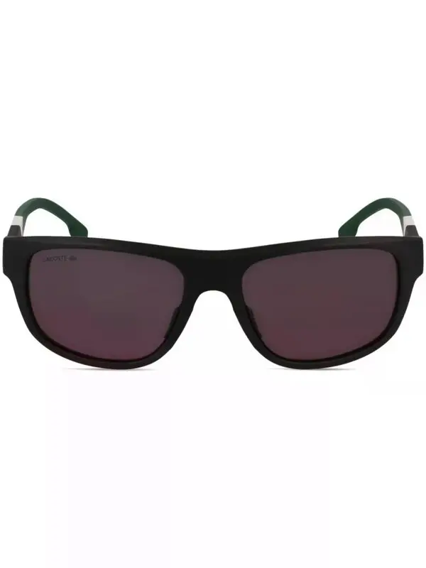 Lacoste Geometric-print Sunglasses - Black