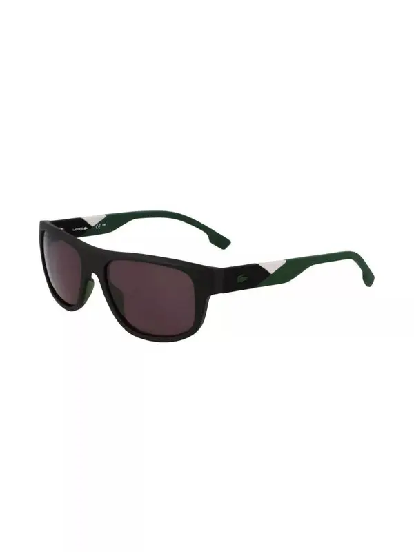 Lacoste Geometric-print Sunglasses - Black