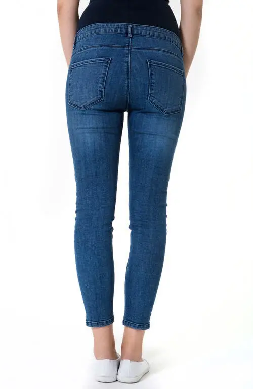 ACCOUCHEE Skinny Foldover Waistband Maternity Jeans