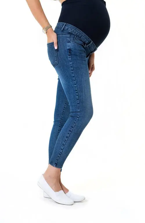ACCOUCHEE Skinny Foldover Waistband Maternity Jeans