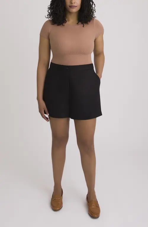 AAM THE LABEL High-waisted Relaxed Fit Short - Black