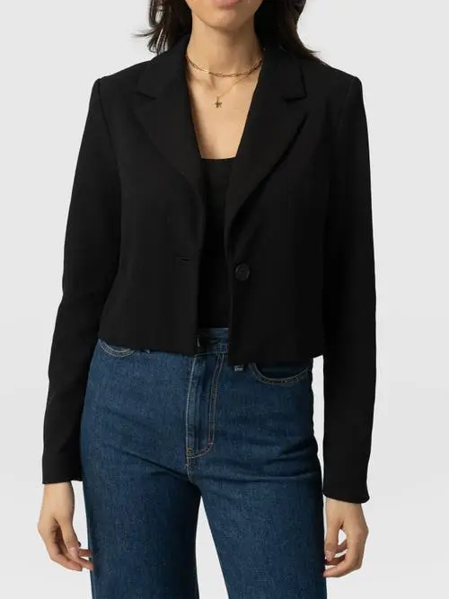 SAINT + SOFIA Astrid Cropped Blazer