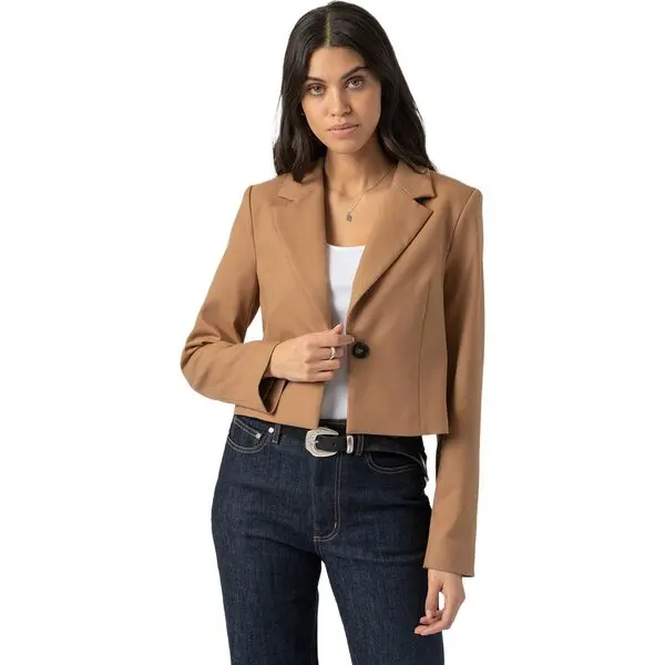 SAINT + SOFIA Astrid Cropped Blazer