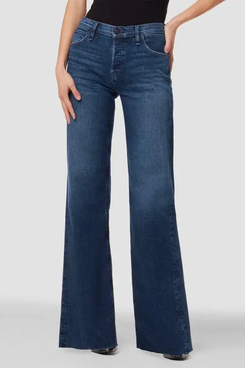 Hudson Jeans Rosie High-rise Wide Leg Jean - Dover