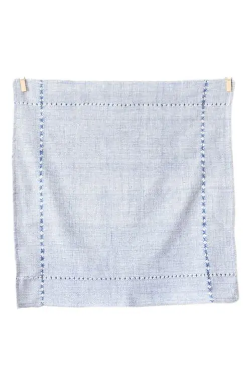 CREATIVE WOMEN Pulled Cotton Napkinsset Of 4 - Blue