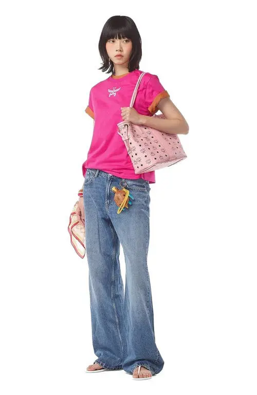 Mcm Small Liz Shopper - Pink